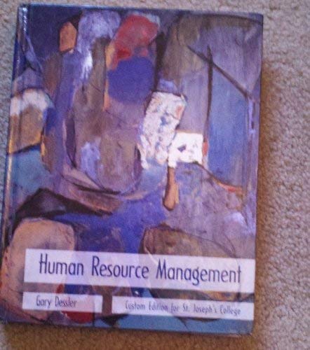HUMAN RESOURCE MANAGEMENT>CUST: Gary Dessler: 9780536508065: Amazon.com ...