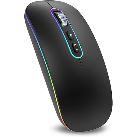 Wireless Mouse, 2.4G Slim Portable Wireless Mouse for Laptop Silent ...