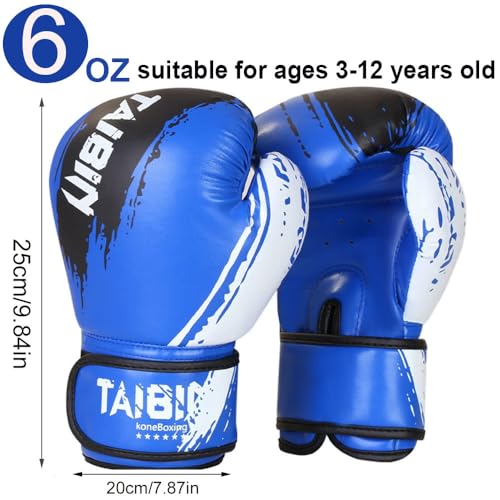 2 in 1 Kids Boxing Set for 3 to 10 Years,6 oz Kids Boxing Gloves and ...