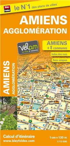 Plan de ville d'Amiens et de son agglomération - Echelle : 1/13 000 ...