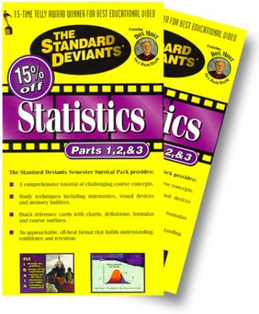 Amazon.com: The Standard Deviants - Statistics, Parts 1, 2 & 3 [VHS ...