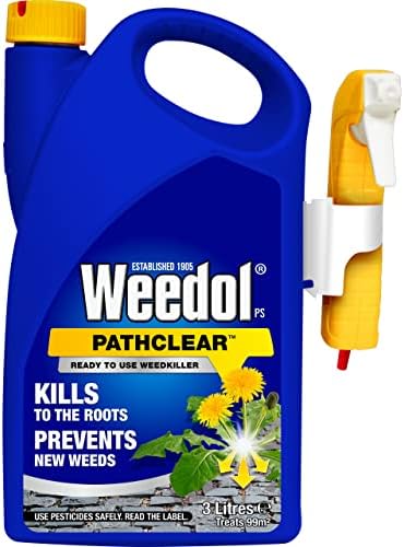 Weedol Pathclear Weedkiller with Manual Sprayer, Ready To Use, 3L ...