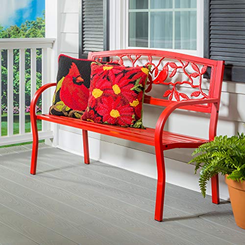 Snapklik.com : Evergreen Weatherproof Cardinal Outdoor Bench Holds Up ...