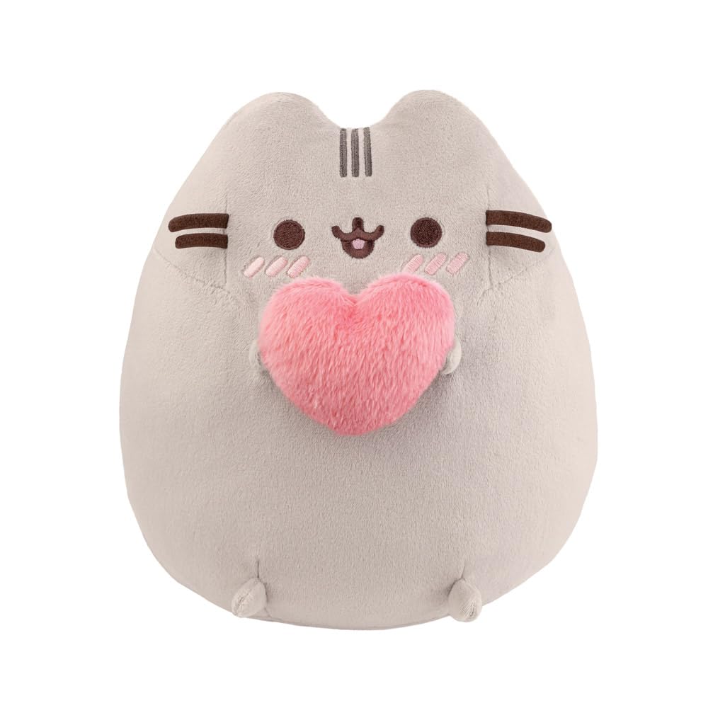 AURORA, 61572 Pusheen with Heart Soft Toy, Grey, 9In : Amazon.co.uk ...