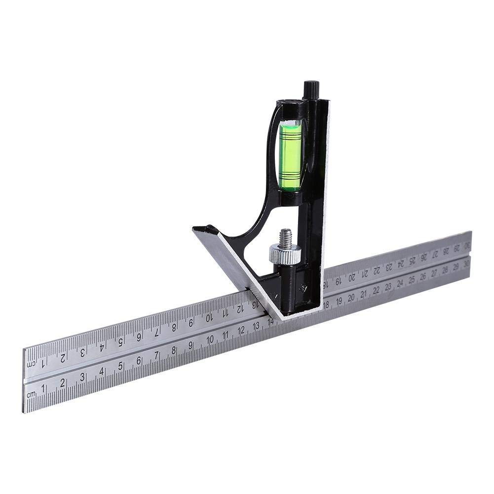 Amazon.com: Diyeeni 300mm (12") Combination Ruler, Adjustable Engineers ...