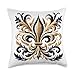 Amazon.com: Elegant Fleur-de-Lis Motif Classic Design Aesthetic Throw ...