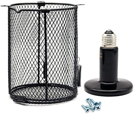 Amazon.com : MODUODUO Reptile Lampshade Anti-Scald Heating Lamp Guard ...