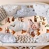 Amazon.com: 4 Pack Western Cowboy Crib Sheets Neutral Breathable Fitted ...