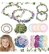 Amazon.com: INFUNLY 261pcs/Set DIY Flower Crowns Making Kit Handmade ...