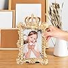 Amazon.com - ULTNICE Vintage Golden Crown Resin Photo Frame Decorative ...