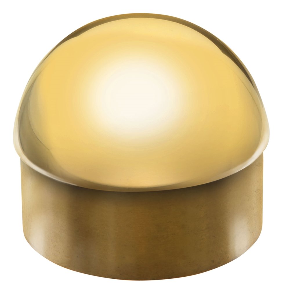 Lavi 2" Polished Brass Half Ball End Cap : Amazon.in: Industrial ...