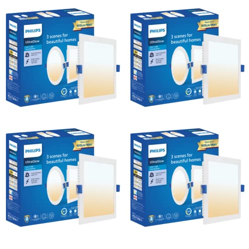 PHILIPS Ultra Glow 15-watt Square LED Downlighter | 3 Colors in 1 ...