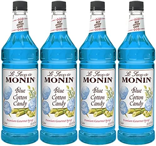 Amazon.com: Premium Gourmet Syrup, Blue Cotton Candy and Blue Raspberry ...