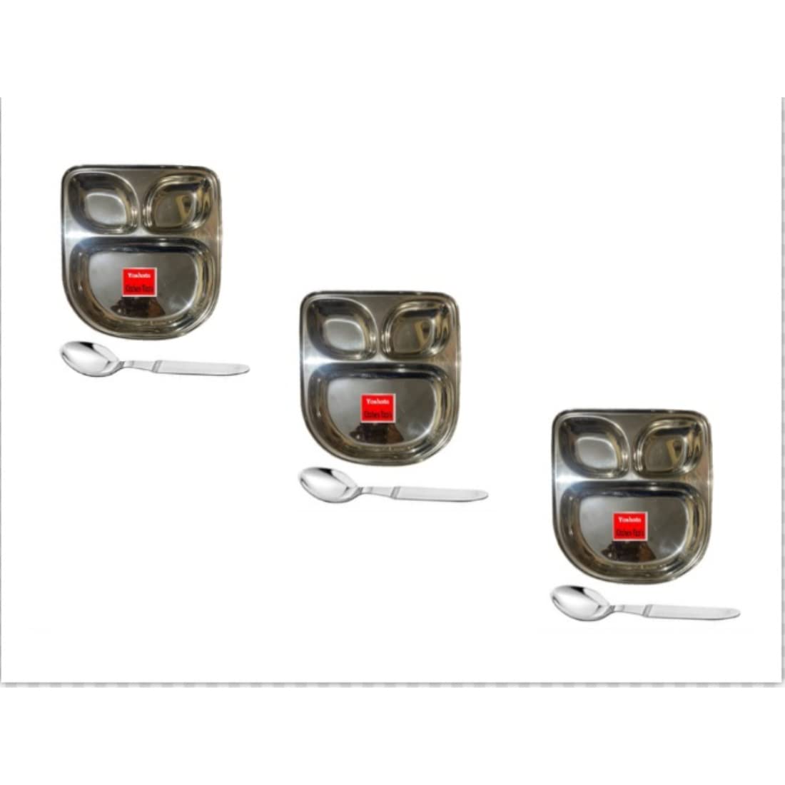 Buy Yoshata 2 in 1 Stainless Steel Kitchen and Dining Round Deep ...