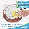 Amazon.com: AIDEA Sponges Kitchen, Heavy Duty Scrub Sponge, 6Count ...