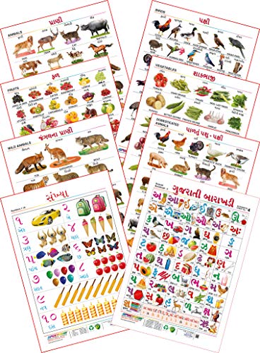 Buy Spectrum Educational Mini Wall Chart (Set of 8) : ( Animals , Birds ...