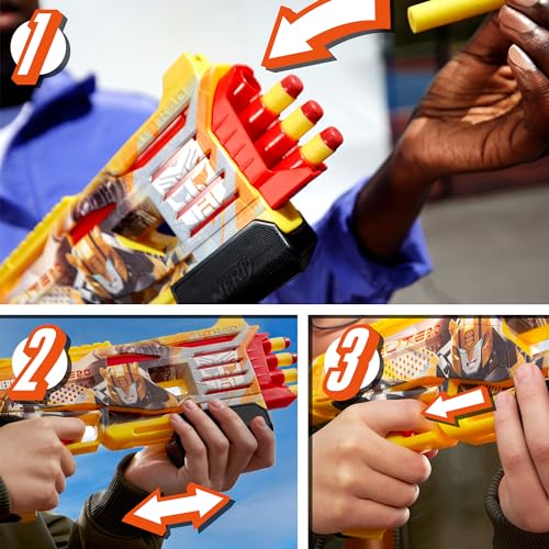 Nerf Transformers Bumblebee Dart Blaster, 8 Nerf Elite Darts, Pump ...