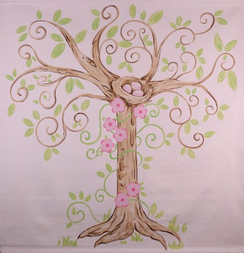 Amazon.com : Reesa Enchanted Tree Mural Banner : Nursery Wall D?cor : Baby