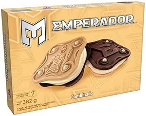 EMPERADOR Combinado Galletas Tipo Sandwich con relleno, sabor a chocolate y vainilla, 5 ...