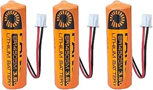 Amazon.com: RUNAAJA (3-Pack) ER14505M 3.6V 2200mAh Li-SOCL₂ Non-Rechargeable Lithium Battery for ...
