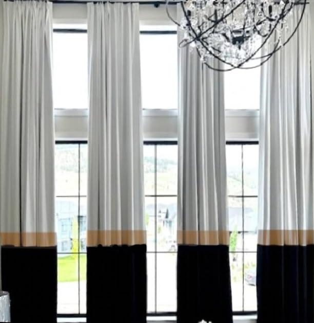 Amazon.com: Extra long custom made curtain block of three colors (1 ...