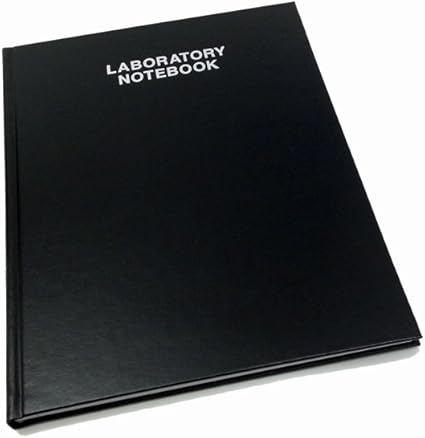 Amazon.com : Oversized Laboratory Notebook, 160 Numbered Pages, Black ...