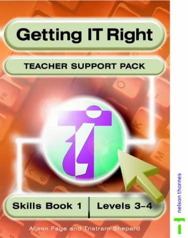 Getting It Right Teacher Support Packs 1 Levels 3-4: Page, Alison ...
