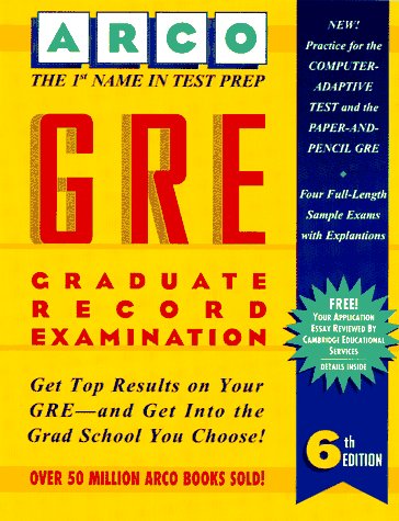 Gre: Graduate Record Examination : General Test (Arco Master the GRE ...