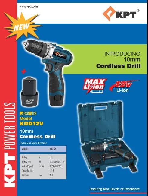 KP-T 12 Volt Cordless Drill, : Amazon.in: Home Improvement