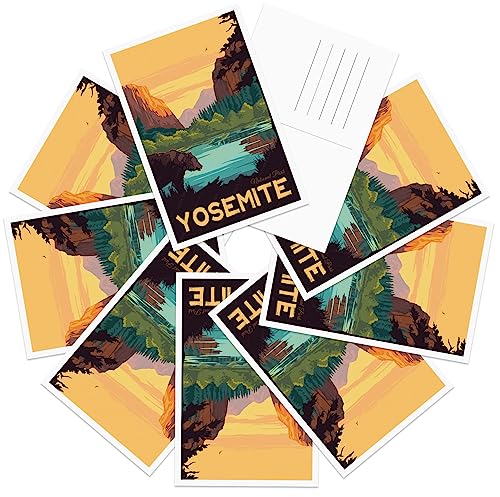Best Yosemite National Park Postcards for Gifts, Decor, and Travel ...