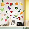 Amazon.com: Kitchen Food Wall Sticker, Cartoon Fruit Wall Decals, Peel ...