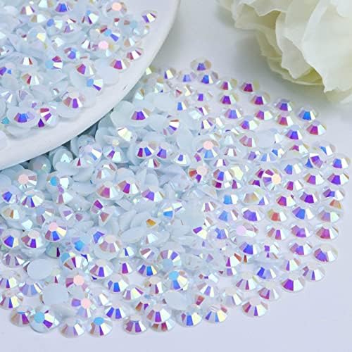Amazon.com: Briskbloom 2000PCS 4mm Resin Flatback Rhinestone, Pure ...