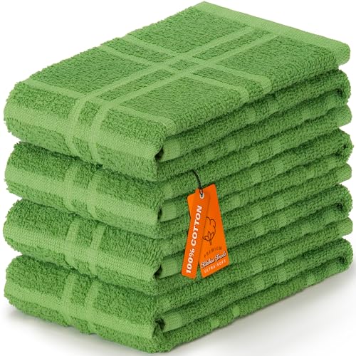 Snapklik.com : DecorRack Large Kitchen Towels, 15" X 25" Absorbent ...