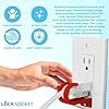 Amazon.com: Lock Socket Outlet Lock - Anti Theft Outlet Lock to Secure ...