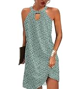 Birw Women Summer Over The Knee Dress 2025 Casual Floral Halter Beach