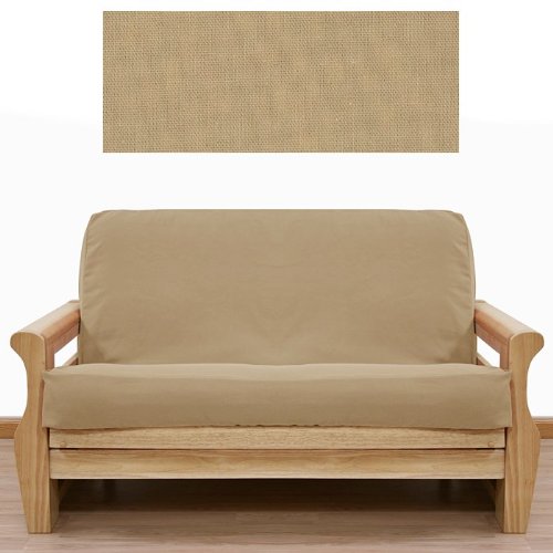 Amazon.com: SlipcoverShop Solid Tan Futon Cover Queen 413 : Home & Kitchen