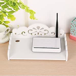 WiFi Router Shelf Wall Mount Router Modem Storage Box Router Rack Mount ...