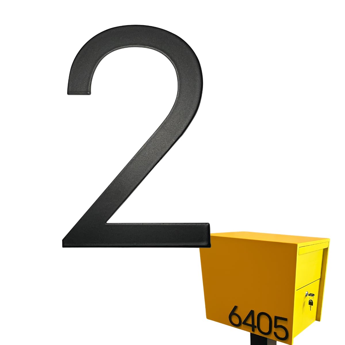Amazon.com: Adoorn 4 Inch Mailbox Numbers - Number 2, Black Color, Each ...
