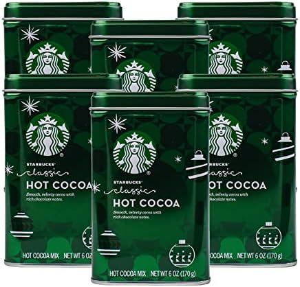 Amazon.com : Starbucks Hot Cocoa Mix, 6 Ounce Classic Hot Cocoa ...