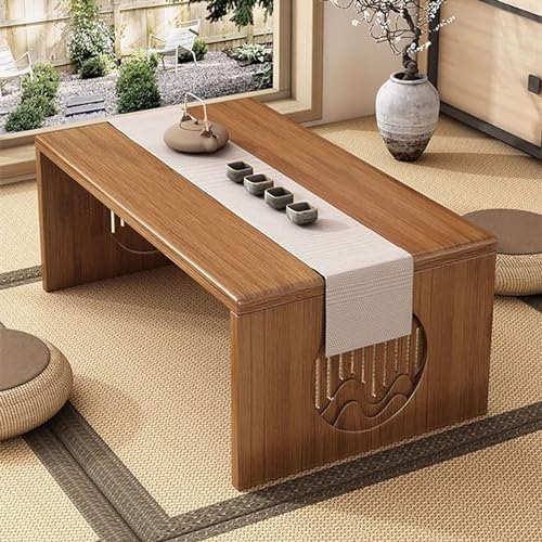 Amazon.com: Wooden Foldable Floor Table Foldable Coffee Table 90cm/35 ...