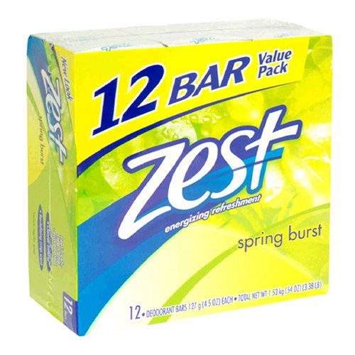 Amazon.com : Zest Deodorant Bars, Spring Burst, Value Pack, 12 - 4.5 oz ...