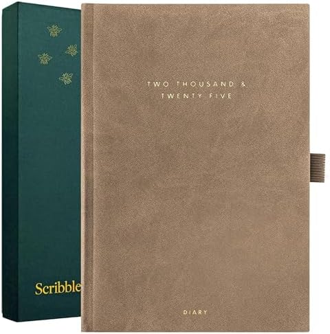 2025 Diary A5 Page a Day by Scribble & Dot® | runs Jan'25-Dec’25 | Dairy 2025 Day a Page ...