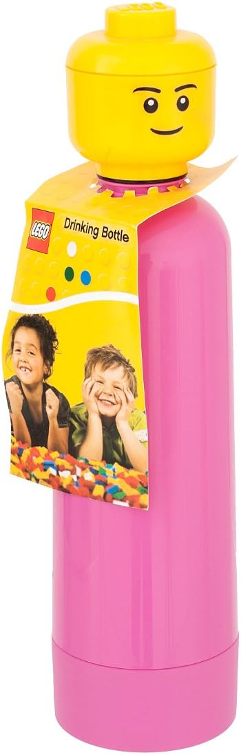 Lego Drinking Bottle, Medium Pink : Amazon.co.uk: Sports & Outdoors