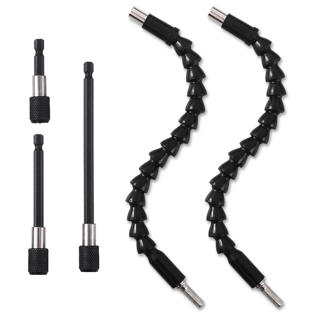 Cozihom 1 4 Drill Bit Extension Set 2 Pieces Flexible Drill Bit cozihom-1-4-drill-bit-extension-set-2-pieces-flexible-drill-bit