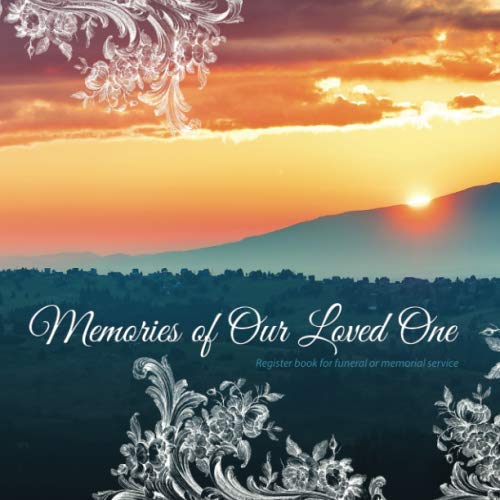 Memories of Our Loved One Register book for funeral or memorial service ...