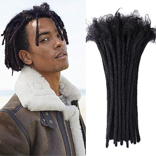Amazon.com : PLADIO Human Hair Dreadlock Extensions for Men/Women 0.8 ...