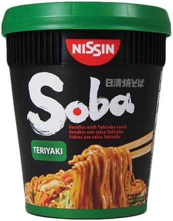 Nissin Soba Teriyaki Flavour Pot Noodles - 8 Cups : Amazon.co.uk: Grocery