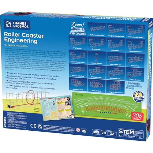 Snapklik.com : Roller Coaster Engineering STEM Kit Design, Build ...
