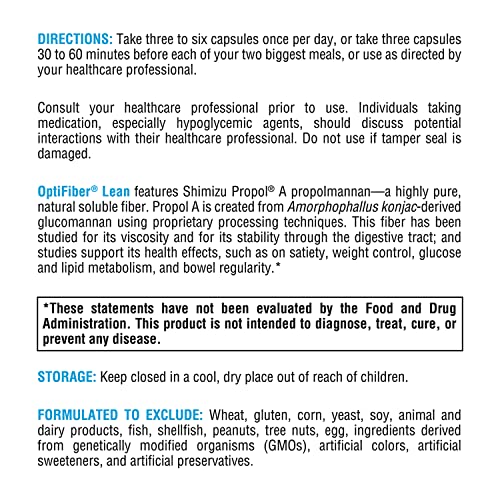 XYMOGEN OptiFiber Lean - Cápsulas de Fibra Diária para Saúde Digestiva ...