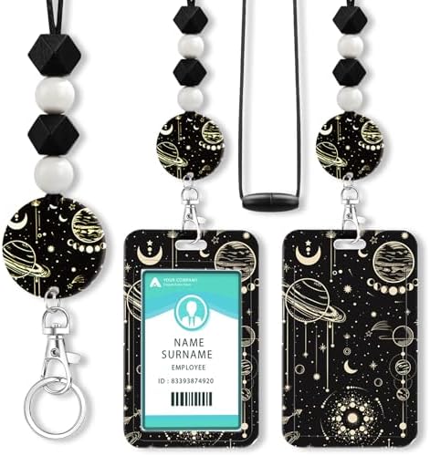 Amazon.com : ID Badge Holder with Lanyard Teacher Cute Badge Holders ...